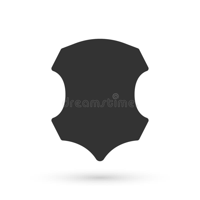 Icono De Cuero Gris Aislado En Fondo Blanco. Vector Ilustración del ...