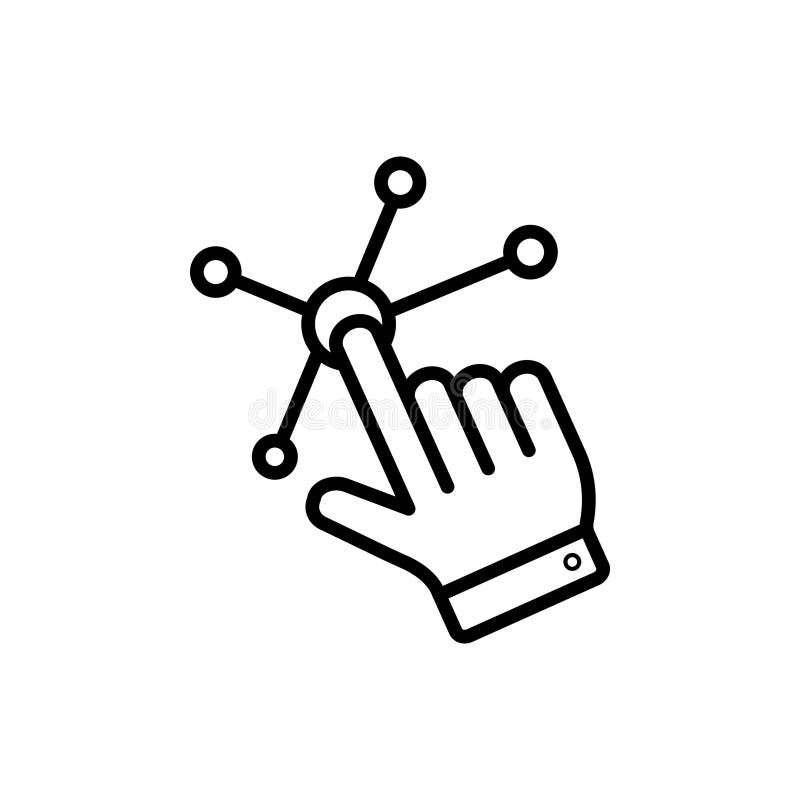 Icono de cursor ilustración del vector. Ilustración de comienzo - 337668980