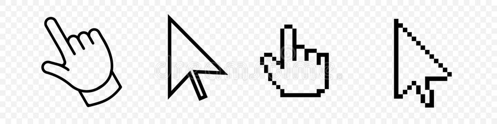 Icono De Cursor. Flecha Del Puntero Del Mouse Del Equipo Ilustración ...