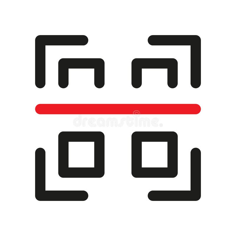 Icono De Código Qr O De Código Qrcode. Vector De Exploración De Código ...