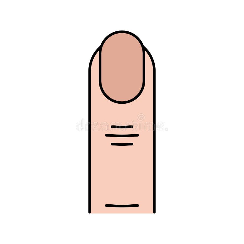 Icono de dedo humano ilustración del vector. Ilustración de corte ...