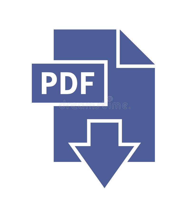 Icono de descarga de pdf ilustración del vector. Ilustración de icono ...