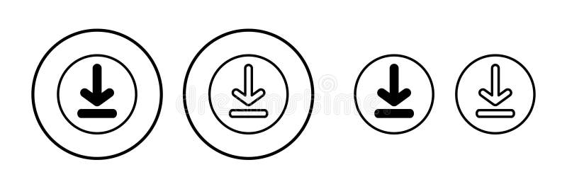Icono De Descarga. Icono De Vector De Descarga Ilustración del Vector ... Icono De Descarga. Icono De Vector De Descarga Ilustración del Vector ...