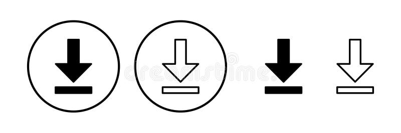 Icono De Descarga. Icono De Vector De Descarga Ilustración del Vector ... Icono De Descarga. Icono De Vector De Descarga Ilustración del Vector ...