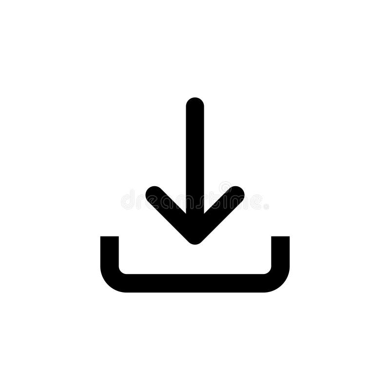 Icono De Descarga . Icono De Vector De Descarga Ilustración del Vector ...