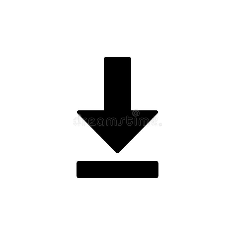 Icono De Descarga . Icono De Vector De Descarga Ilustración del Vector ...