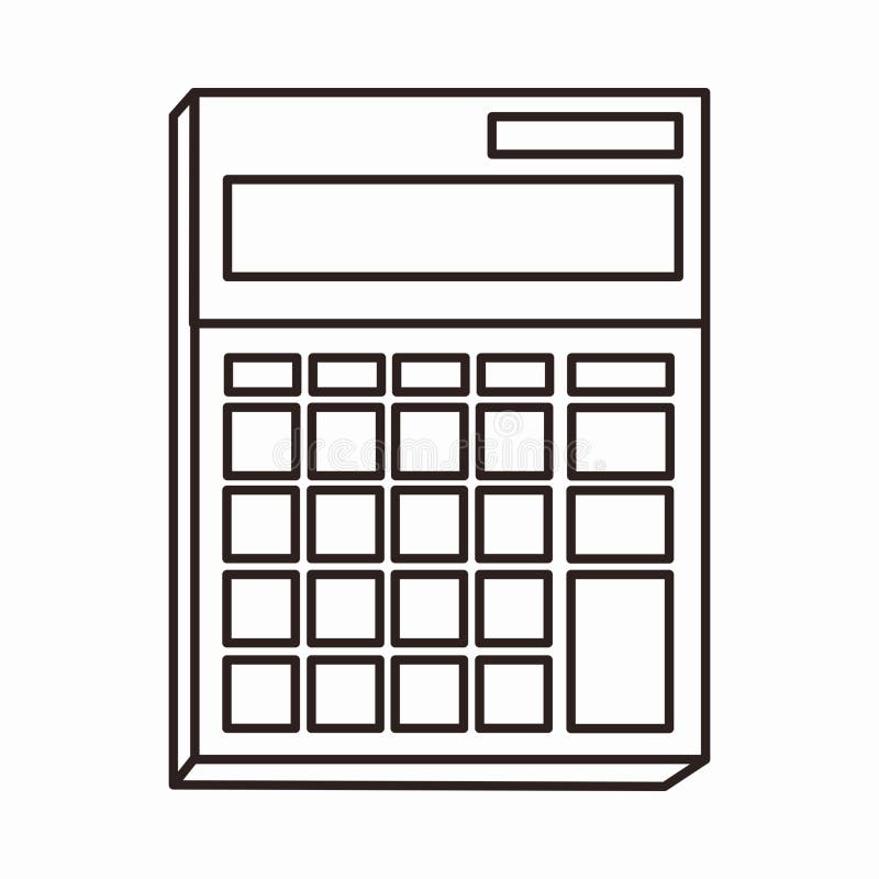 Icono De Digitron En Blanco Stock de ilustración - Ilustración de fondo ...