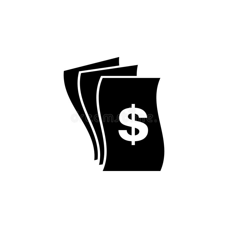 Icono De Dinero Del Billete Del Vector De Acciones Ilustración del ...
