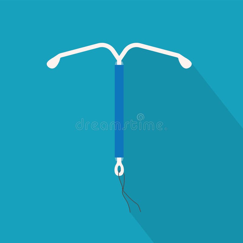 Icono De Dispositivo Intrauterino Logotipo Lineal Del Iud Con Forma