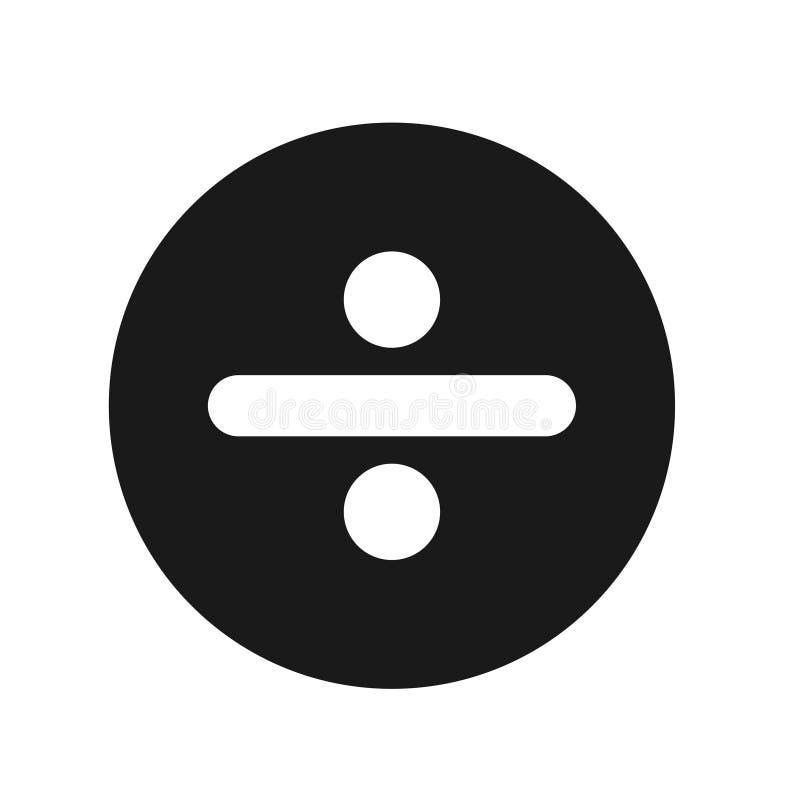 Icono Dividir, Ilustración Plana De División, Símbolo De Señal Dividir ...