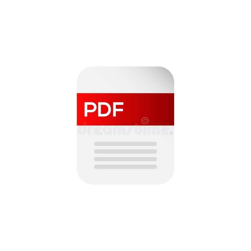 Icono De Documento De Archivo Pdf. Texto En Formato Pdf. Ilustración ...
