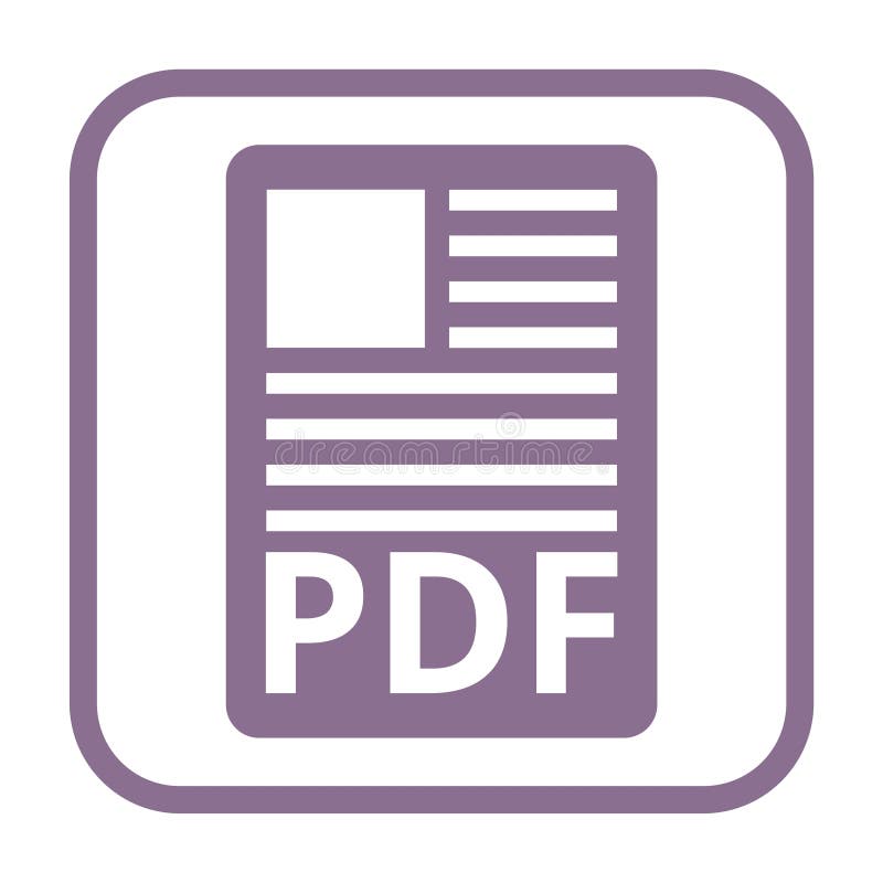 Icono De Documento Del Archivo PDF Stock de ilustración - Ilustración ...
