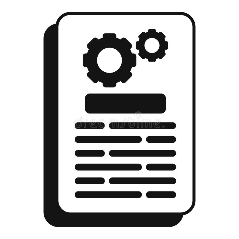 Icono De Documento Digital Simple Vector. Documento De Datos ...