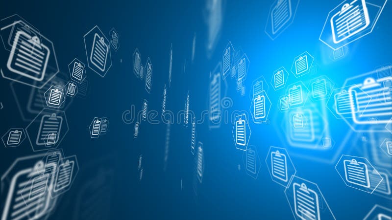 Icono De Documento Fondo De Una Variedad De Documentos Stock de ...