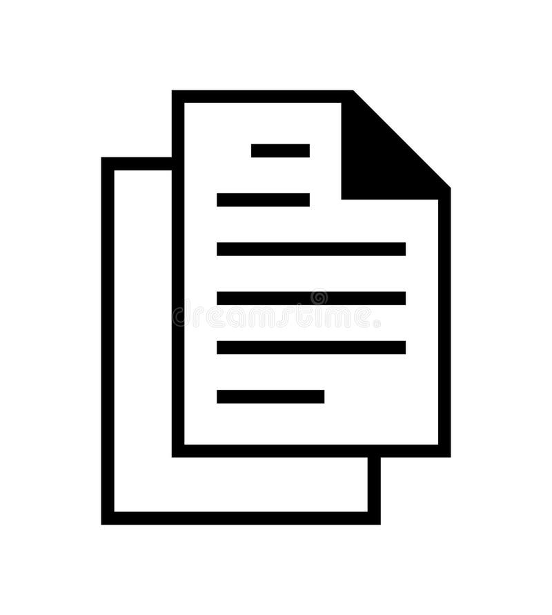 Icono de documento ilustración del vector. Ilustración de carta - 325865808