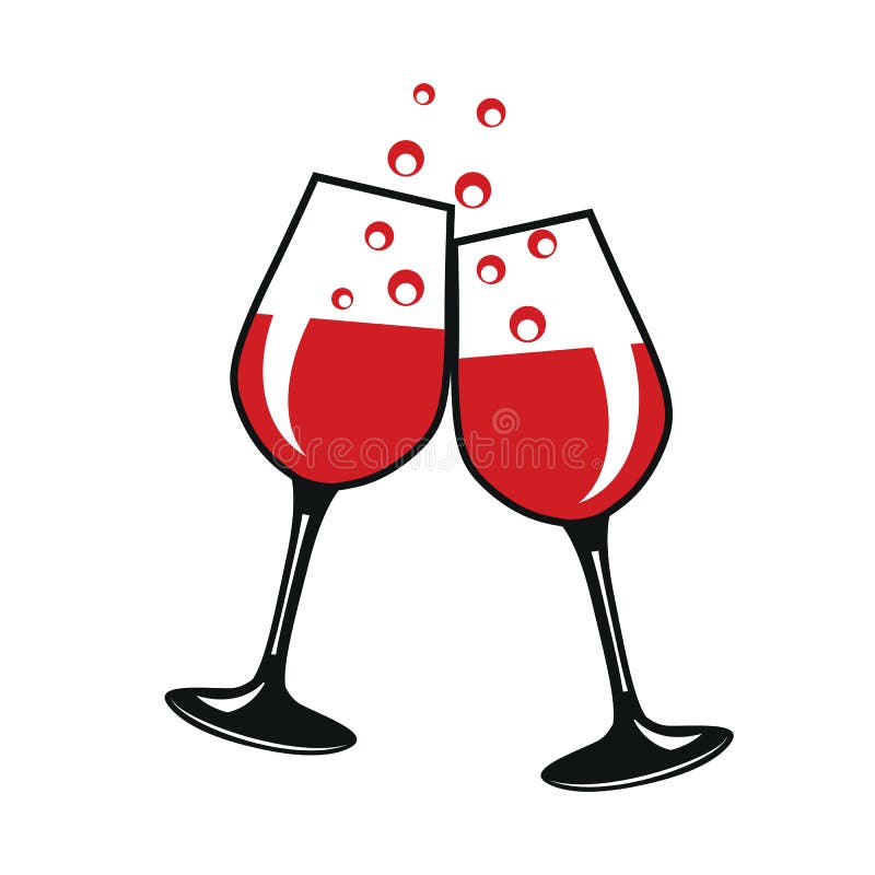 Icono De Dos Copas, Logotipo, Muestra, Emblema - Vector Ilustración del ...