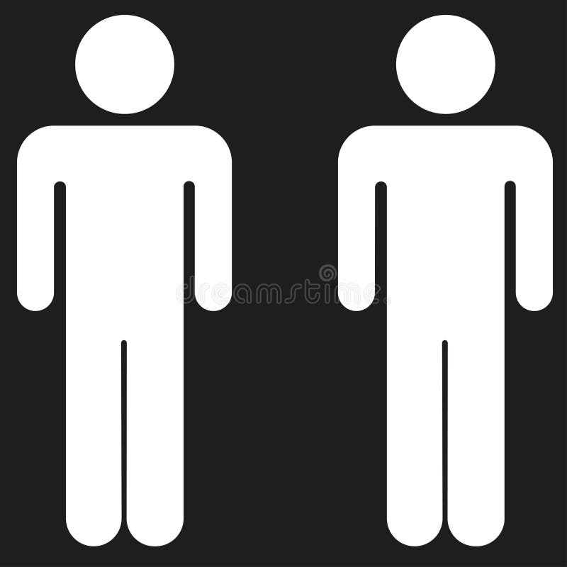 Icono de dos individuos ilustración del vector. Ilustración de gente ...