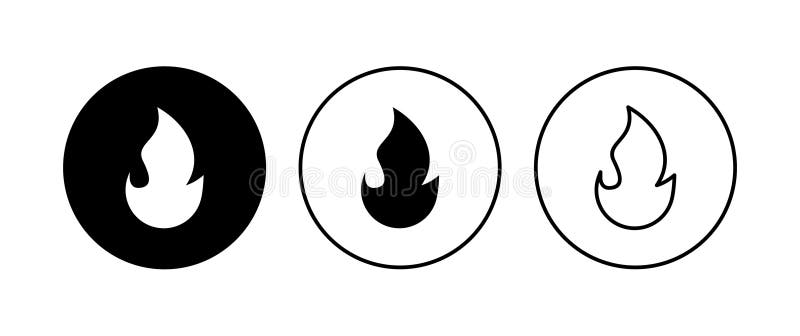 Icono De Encendido . Icono De Vector De Incendio Ilustración del Vector ...