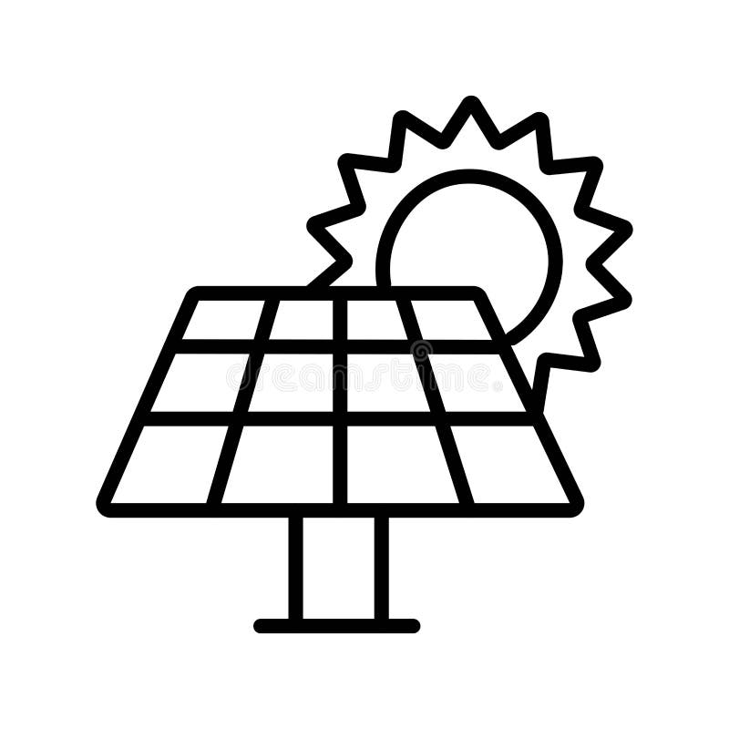 Icono De Energía Solar Del Panel Stock de ilustración - Ilustración de ...