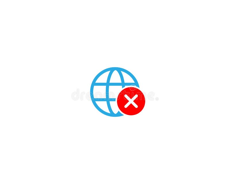 Icono De Error De Conexión a Internet Web Ilustración del Vector ...