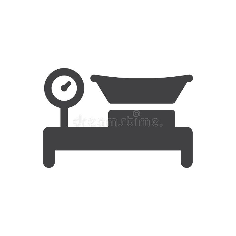 Icono de escala de peso ilustración del vector. Ilustración de ...