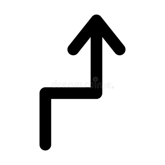 Icono De Escalera Inclinada De Flecha Ilustración del Vector ...