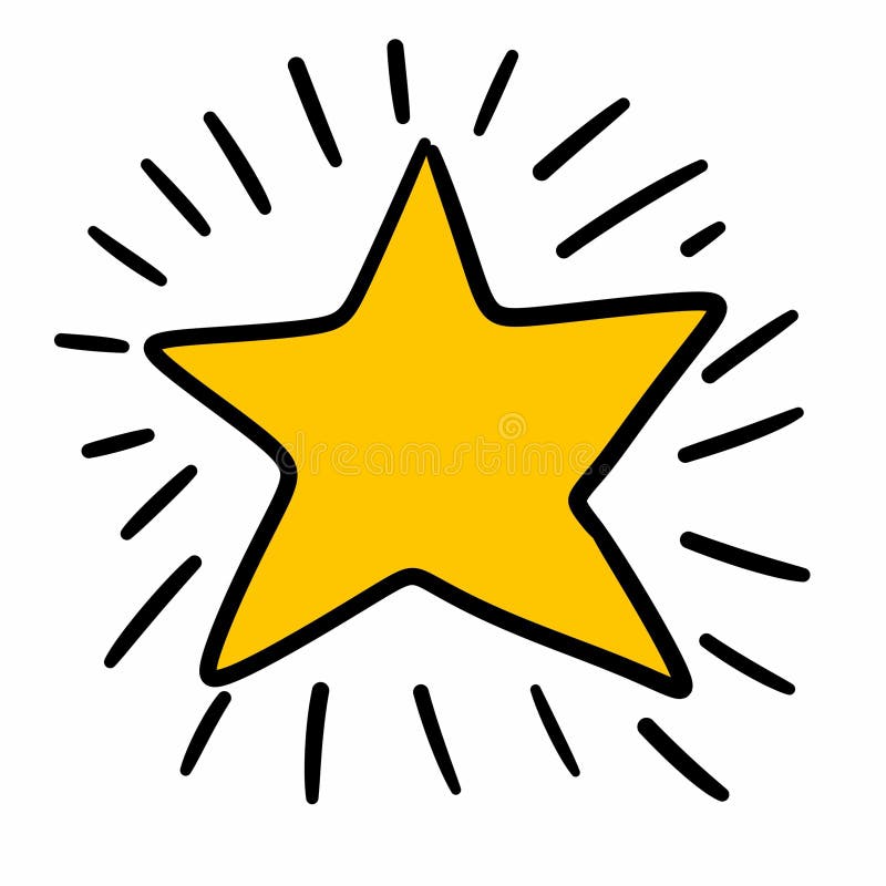 Icono de estrella de arte stock de ilustración. Ilustración de elemento ...