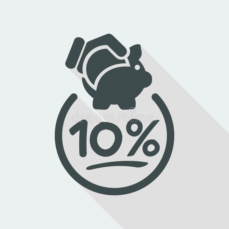 Icono De Etiqueta De Descuento Del 10% Ilustración del Vector ...