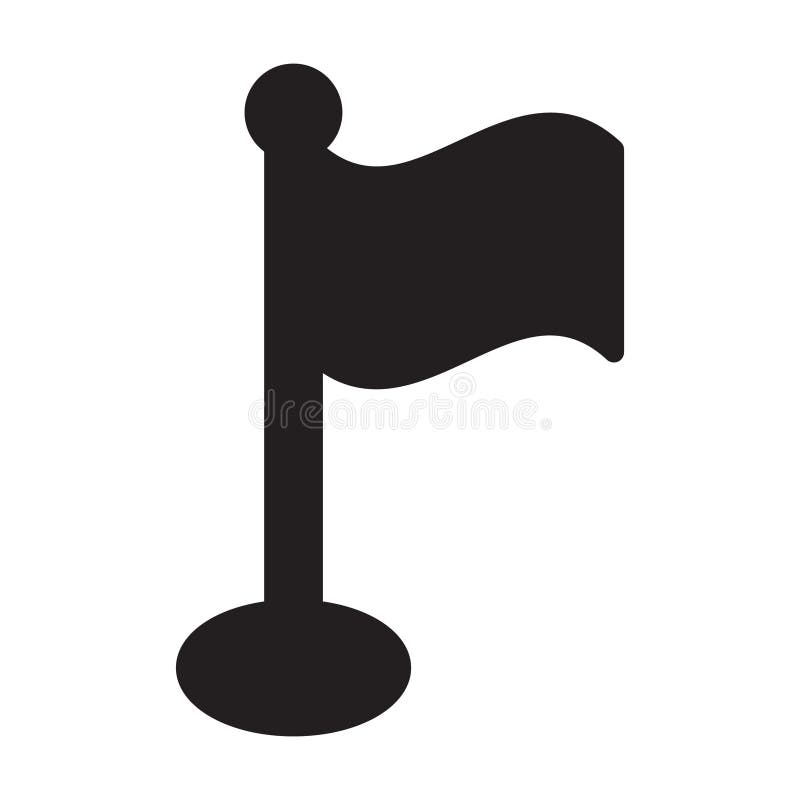 Icono De Fin De Hito De Marca De Destino De Vector Totalmente Editable ...