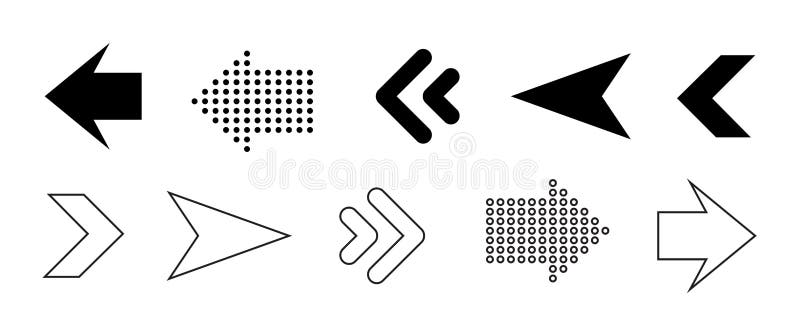 Icono de flecha grande stock de ilustración. Ilustración de flecha ...