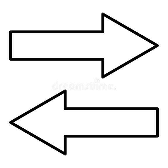 Icono de flecha ilustración del vector. Ilustración de retroceder ...