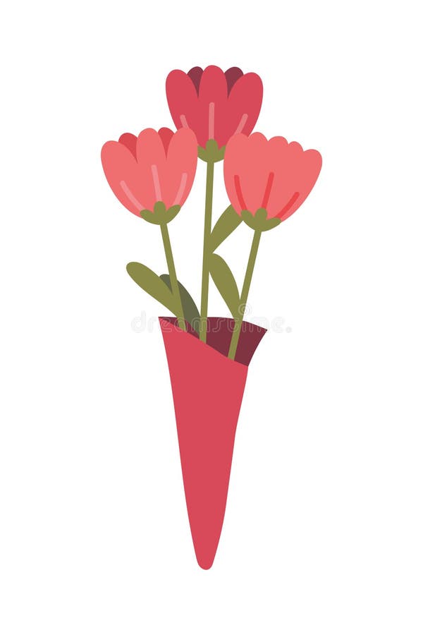 Icono de flores de ramo ilustración del vector. Ilustración de rosa ...