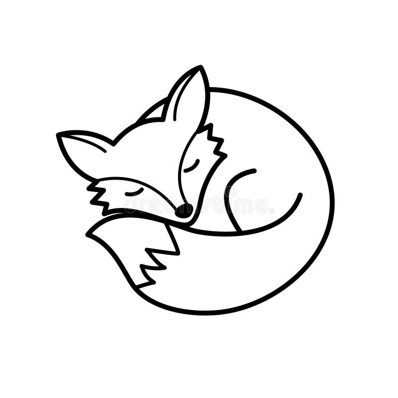 Icono De Fox Blanco Y Negro Aislado Vectorial. Concepto De Logotipo ...
