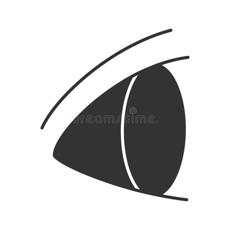 Conjunto De Iconos De Glifos De Oftalmología Ilustración Del Vector