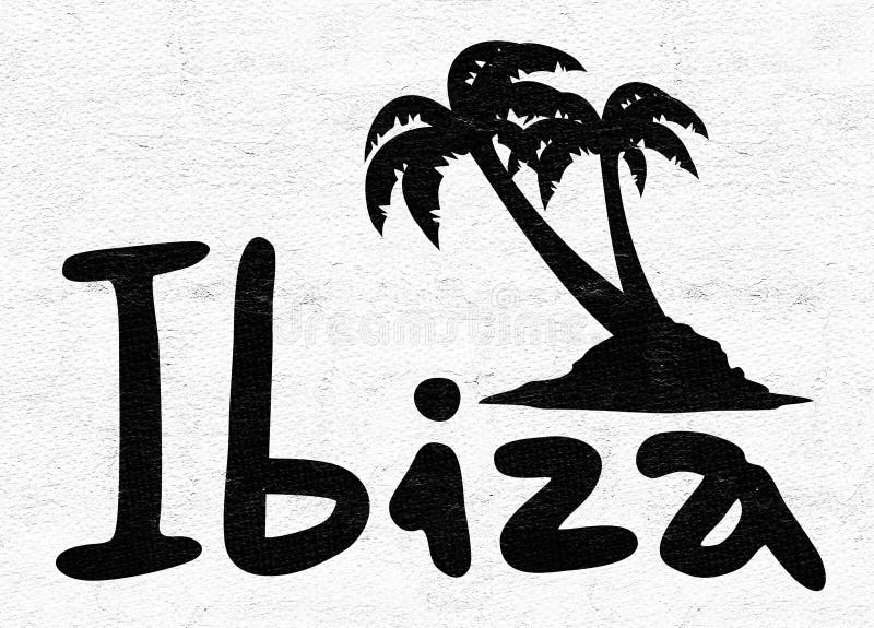 Icono de Ibiza stock de ilustración. Ilustración de palma - 89331029