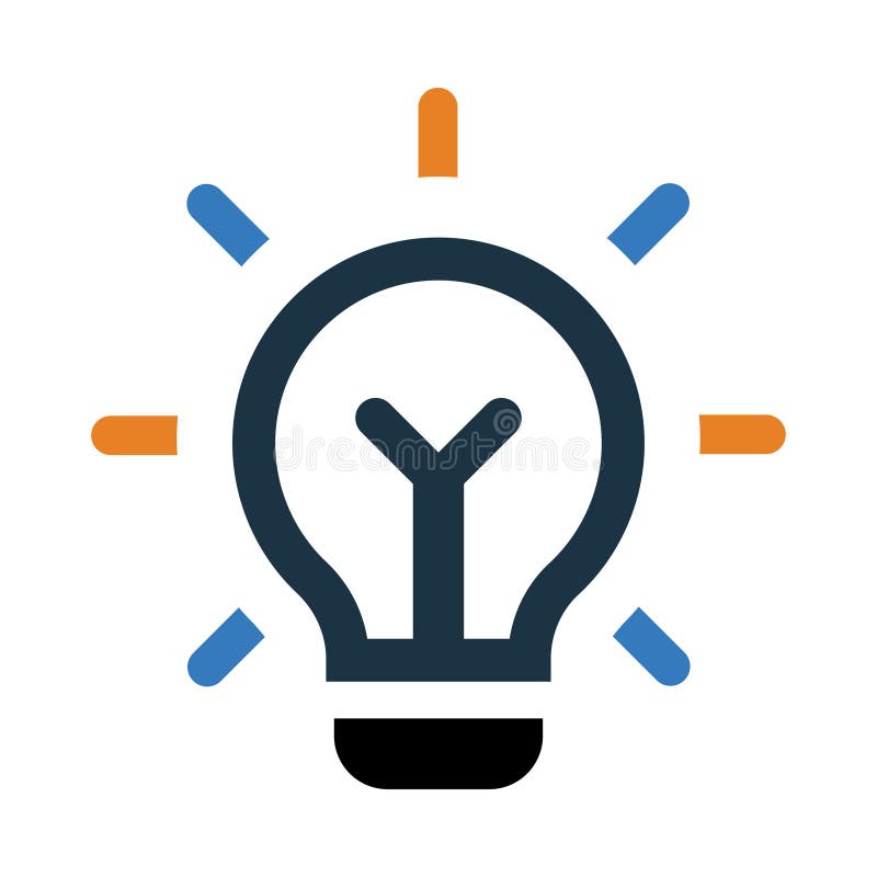 Icono De Idea Creativa De Bombilla De Ideas Ilustración del Vector ...