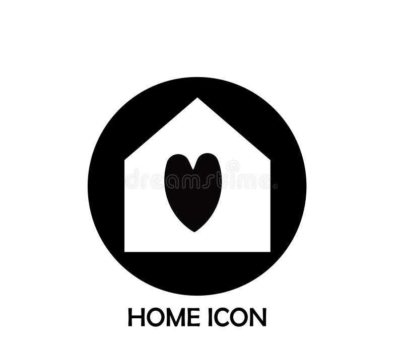 Icono de inicio ilustración del vector. Ilustración de fuente - 205700740