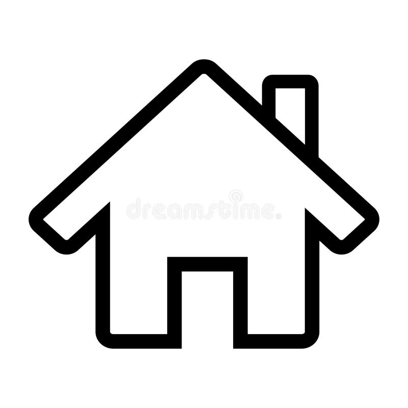 Icono de inicio ilustración del vector. Ilustración de negro - 304282675