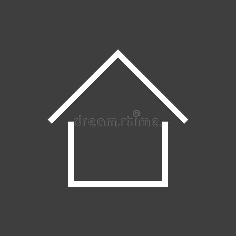 Icono De Inicio En Fondo Blanco. Vector Ilustración del Vector ...