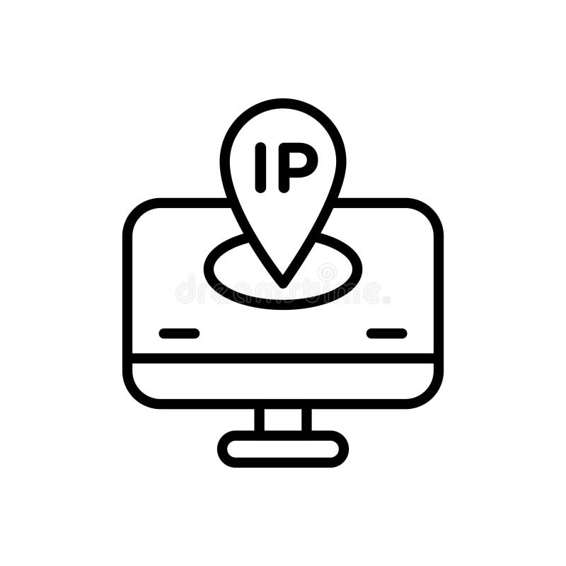 Icono de ip ilustración del vector. Ilustración de aislado - 338269925