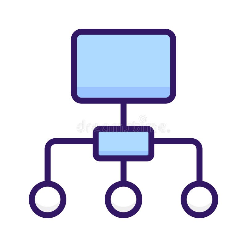 Icono De Jerarquía Diseño Diagrama De Flujo De Trabajo Vector ...