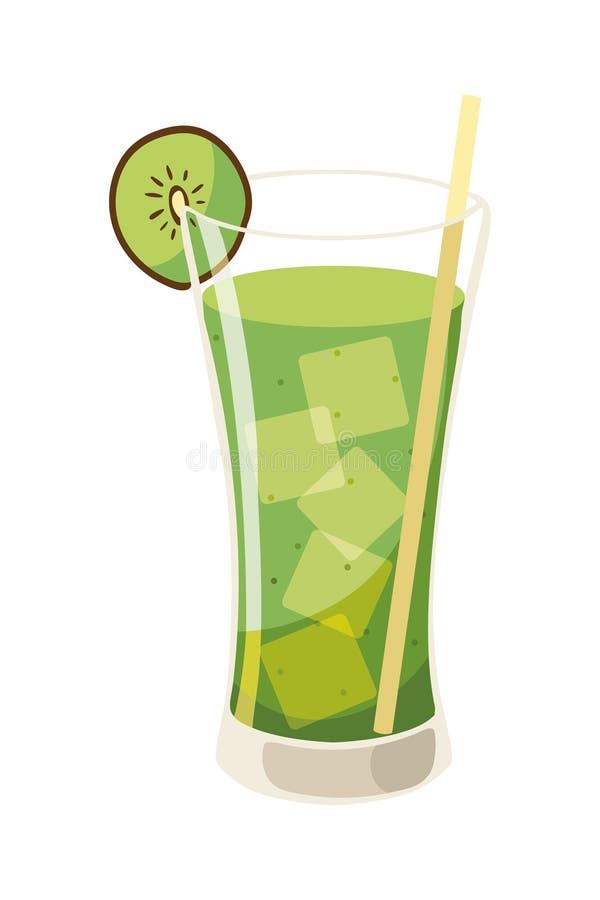 Icono De Kiwi Para Beber Fruta Ilustración del Vector - Ilustración de ...