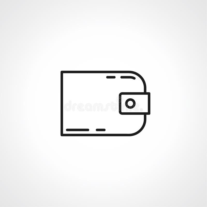 Icono De Línea De Cartera. Icono De Cartera Ilustración del Vector ...