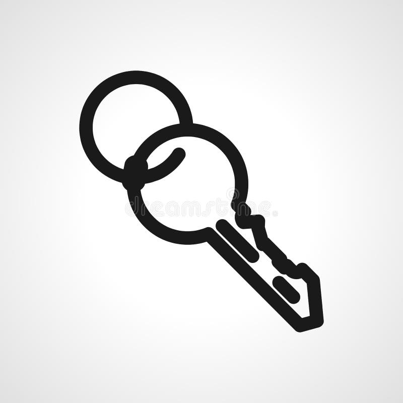 Icono De Línea De Clave. Icono De Esquema Lineal De Clave Ilustración ...