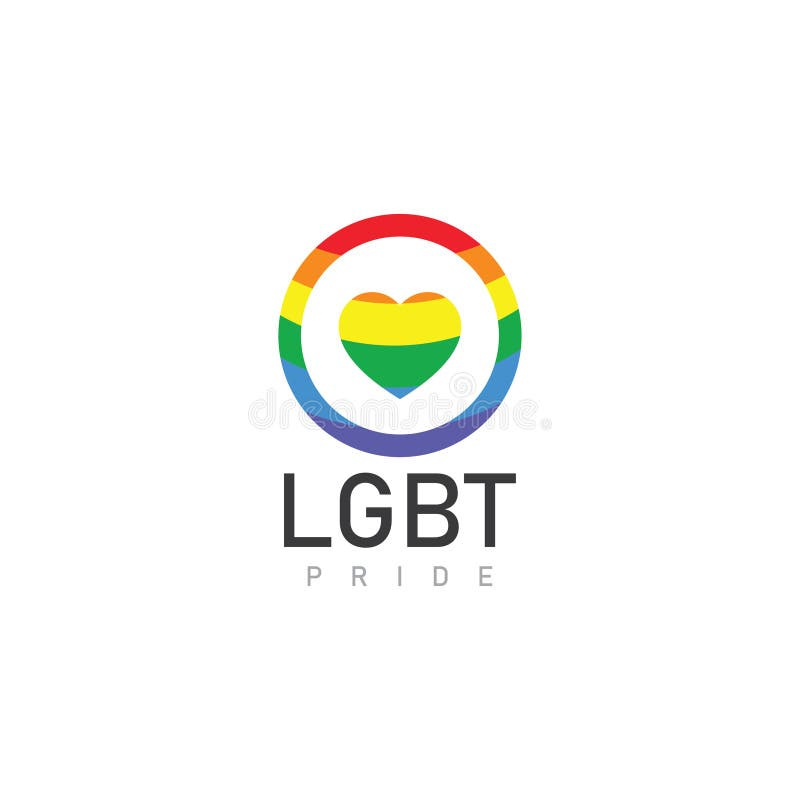 Icono De La Bandera Arco Iris Del Orgullo Lgbt. Ilustración del Vector ...