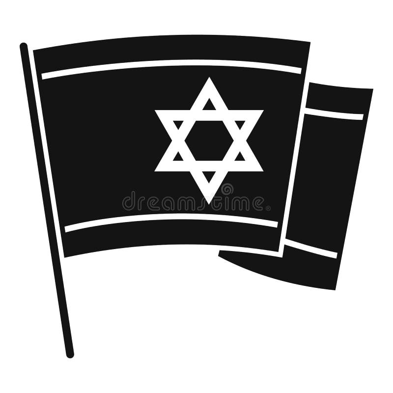Icono De La Bandera De Israel, Estilo Simple Ilustración del Vector ...