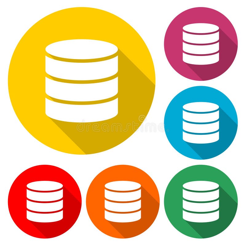 Icono de la base de datos ilustración del vector. Ilustración de nube ...