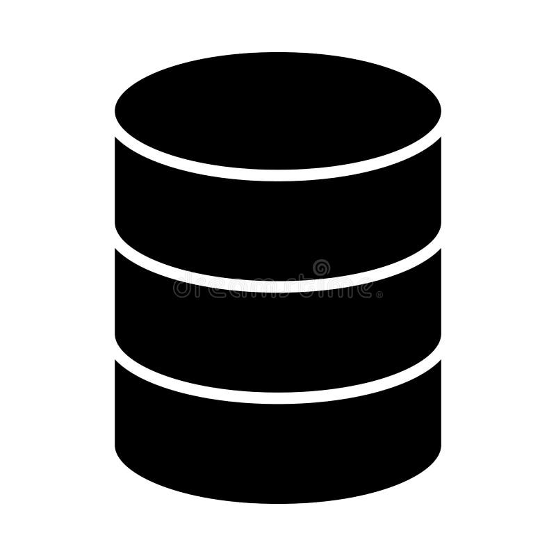 Icono De La Base De Datos, Estilo Plano Ilustración del Vector ...