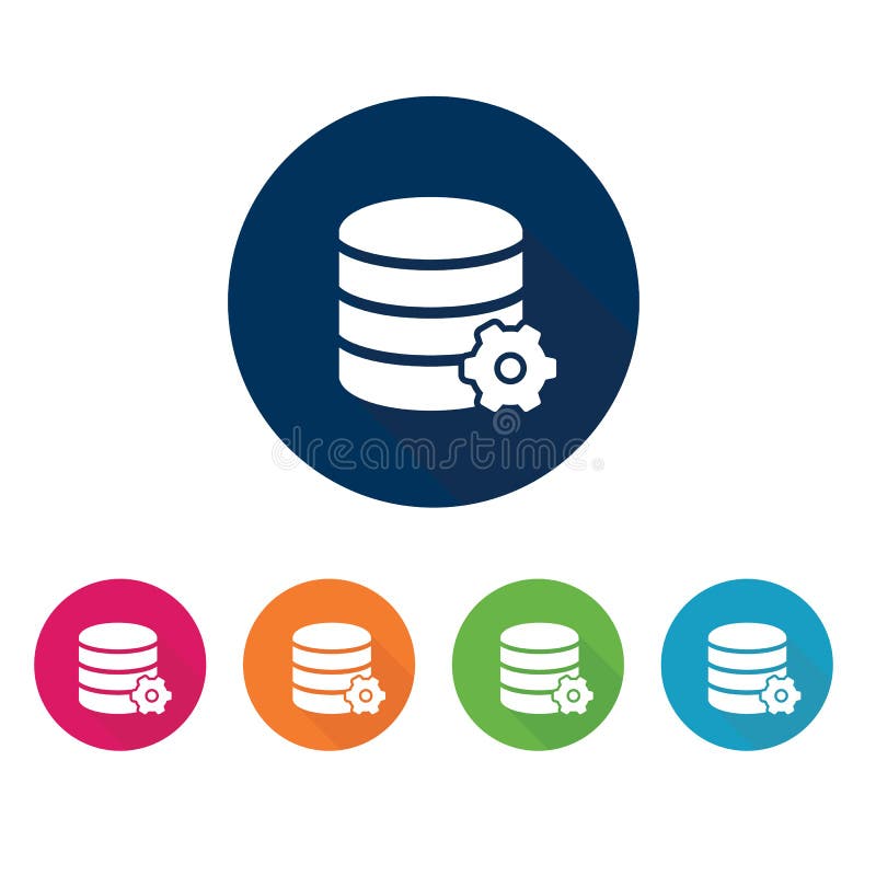 Icono De La Base De Datos Símbolo Del Interfaz Sistema De S Stock de ...
