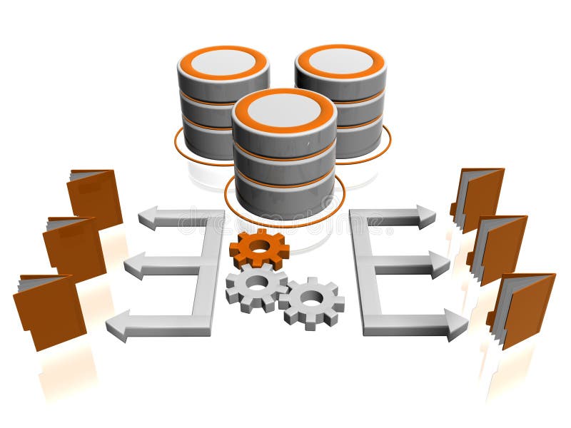 Icono de la base de datos stock de ilustración. Ilustración de parte ...